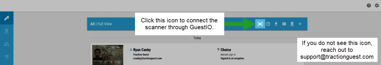 How do I use Traction Guest Assisted Check-In? (Gemalto ID scanners)