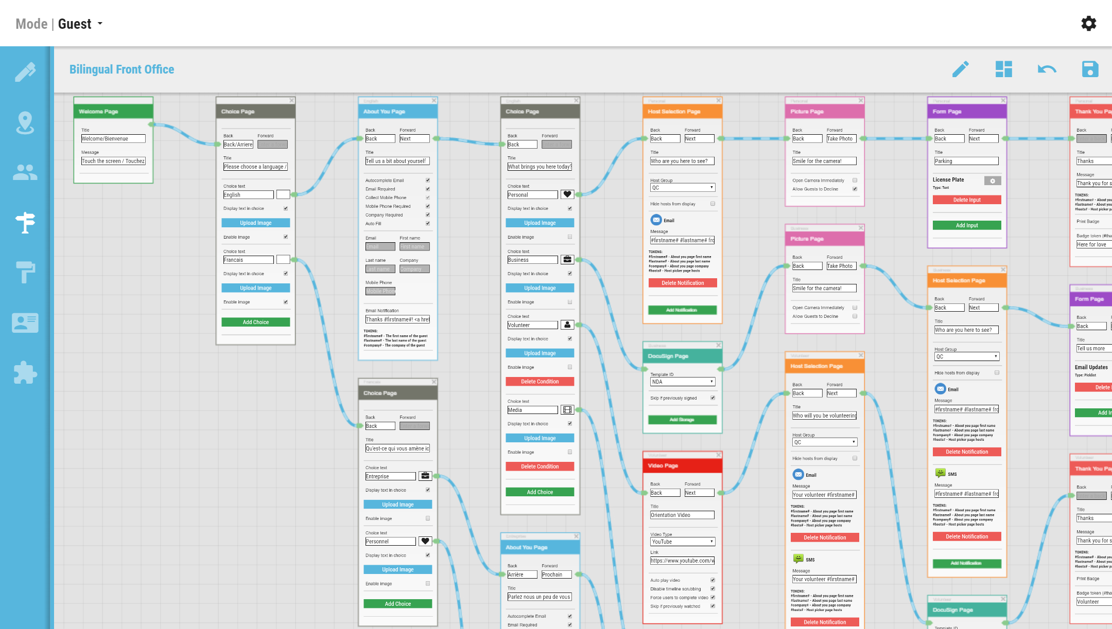 How can I use Traction Guest in a multi-language environment?
