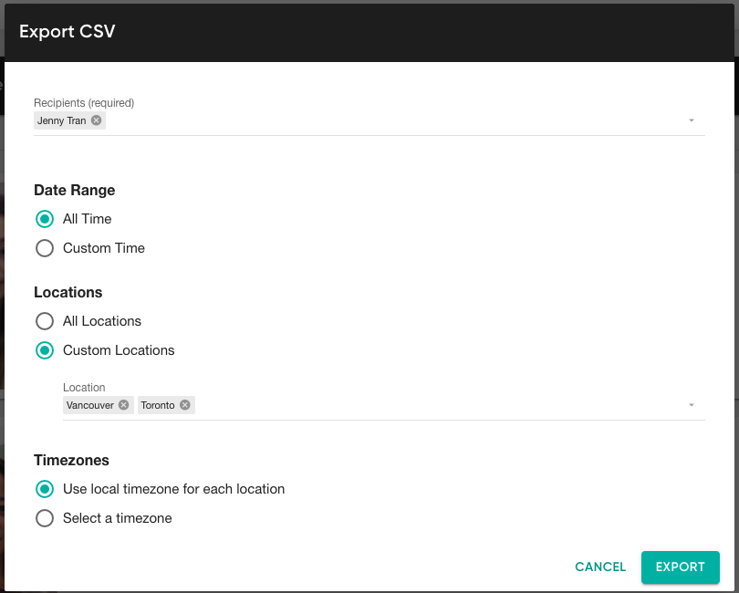 How can I export my Guest data to import to another system?