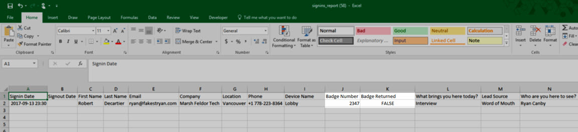 How do I write a note about a guest?