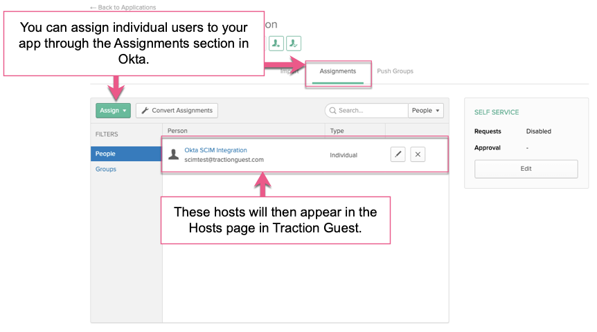 How do I integrate with SCIM to provision hosts to Traction Guest?