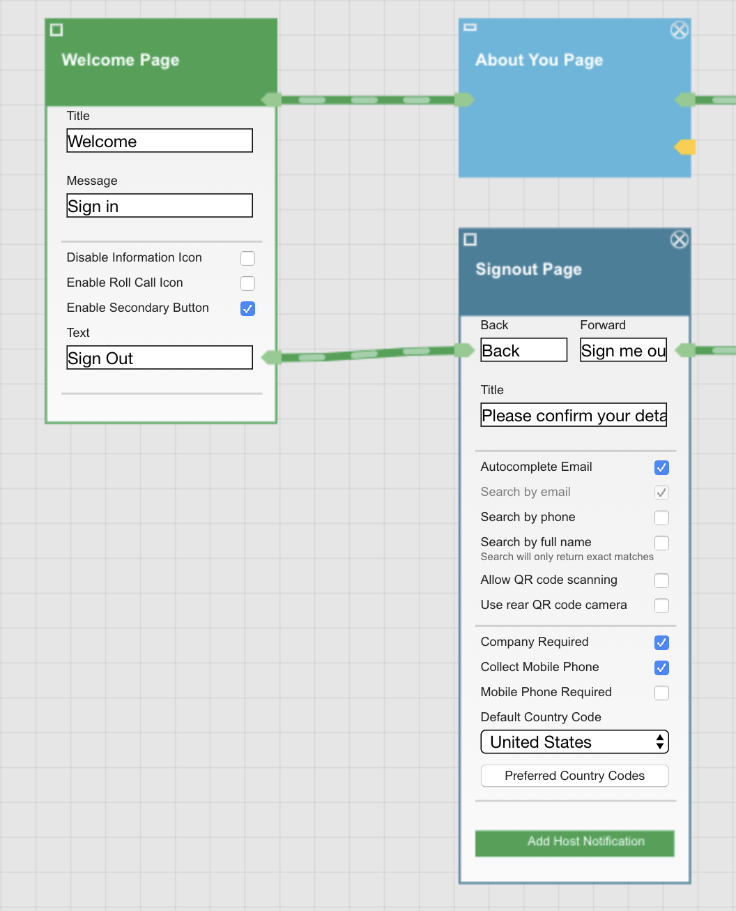 How do I use the Sign-out Page to sign guests out from the iPad?