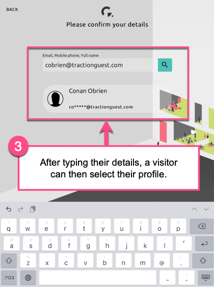 How do I use the Sign-out Page to sign guests out from the iPad?
