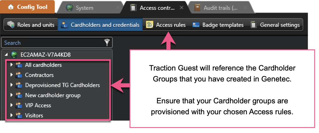 How do I integrate Genetec with Traction Guest?