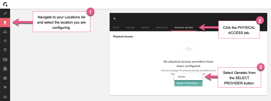 How do I integrate Genetec with Traction Guest?