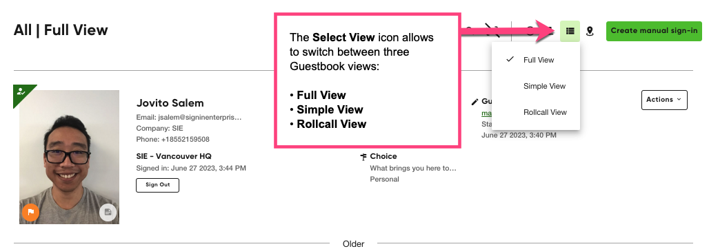How do I use the Guest Book?