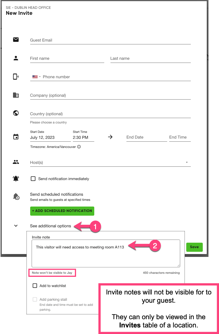 How Do I Create an Invite for Upcoming Guests?