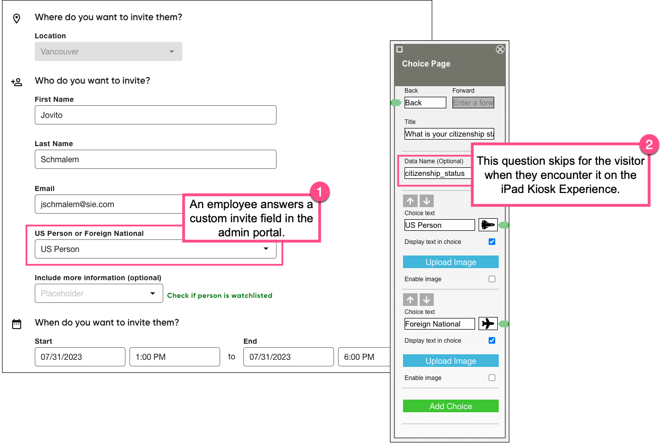How Do I Use The Choice Page?