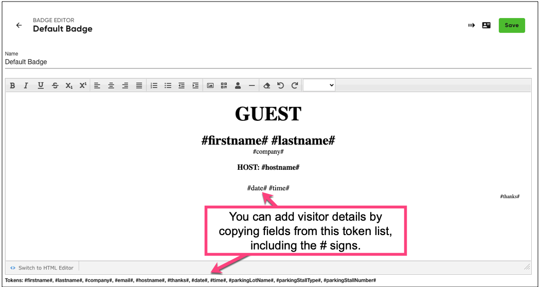 How Do I Use the Badge Editor?