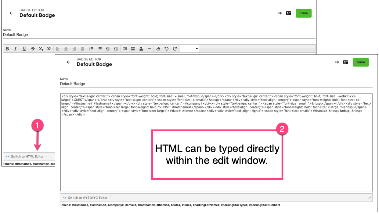 How Do I Use the Badge Editor?