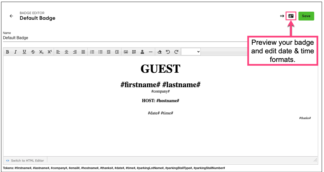 How Do I Use the Badge Editor?