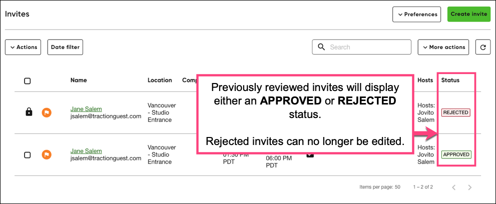 How do I use the Approvals Feature for Invites and Sign-ins?