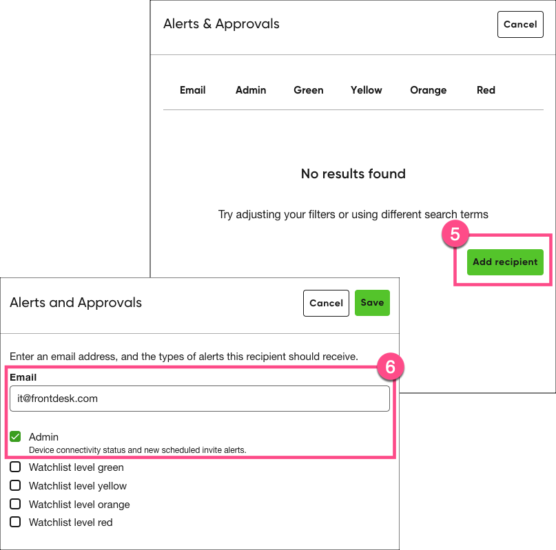 How do I get notified when the iPad is offline?