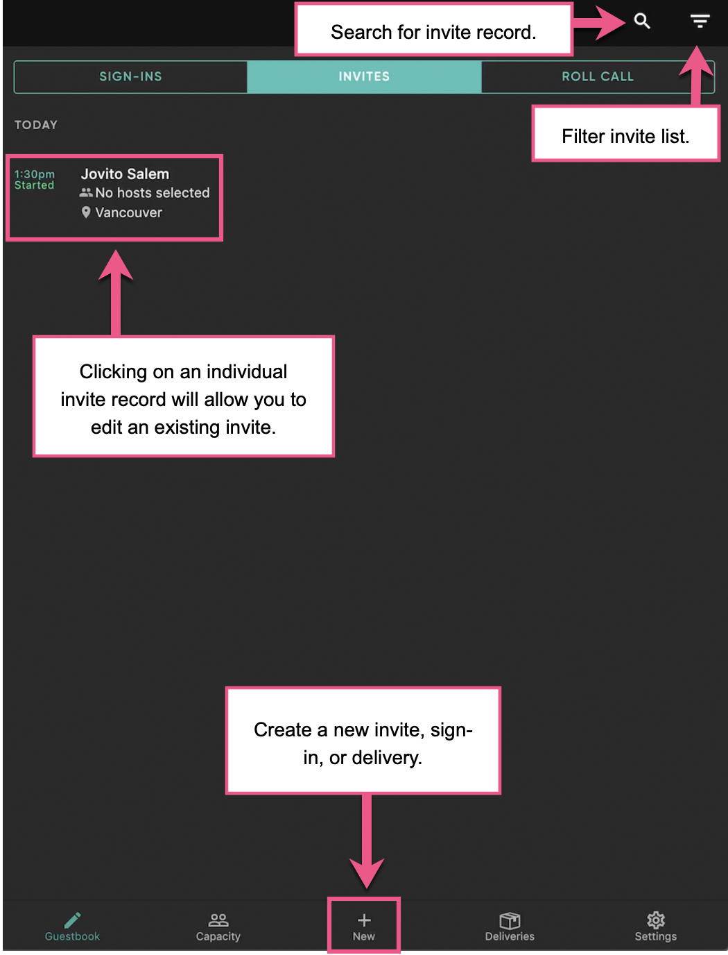 How do I use the Traction Guest Mobile app?