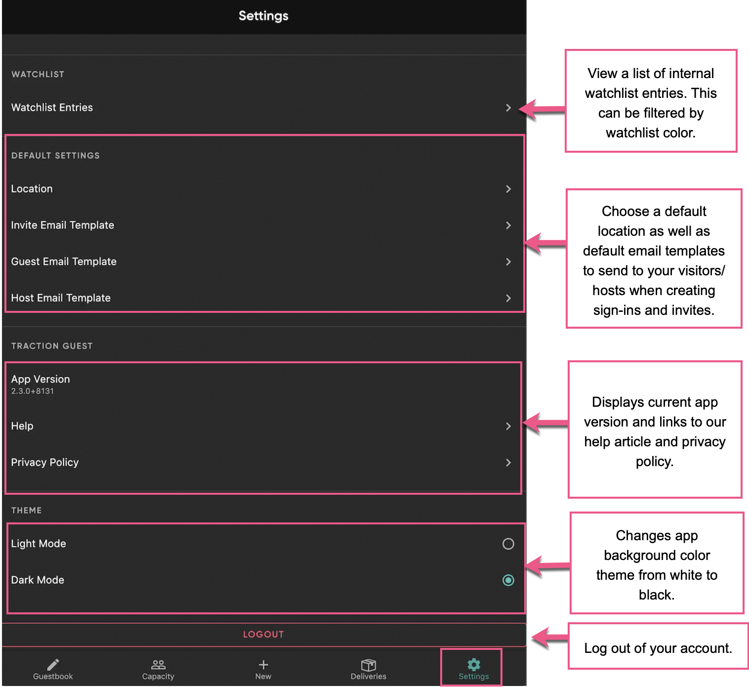 How do I use the Traction Guest Mobile app?