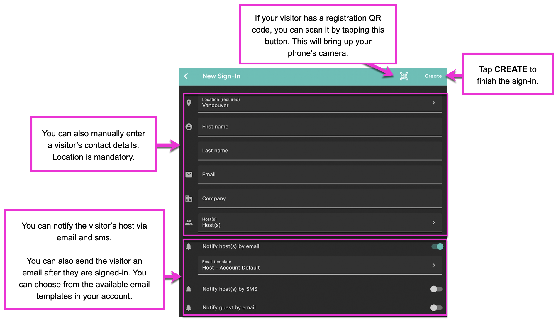 How do I use the Traction Guest Mobile app?