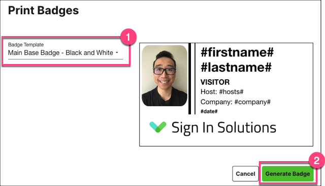 How To Print Badges From A Web Browser
