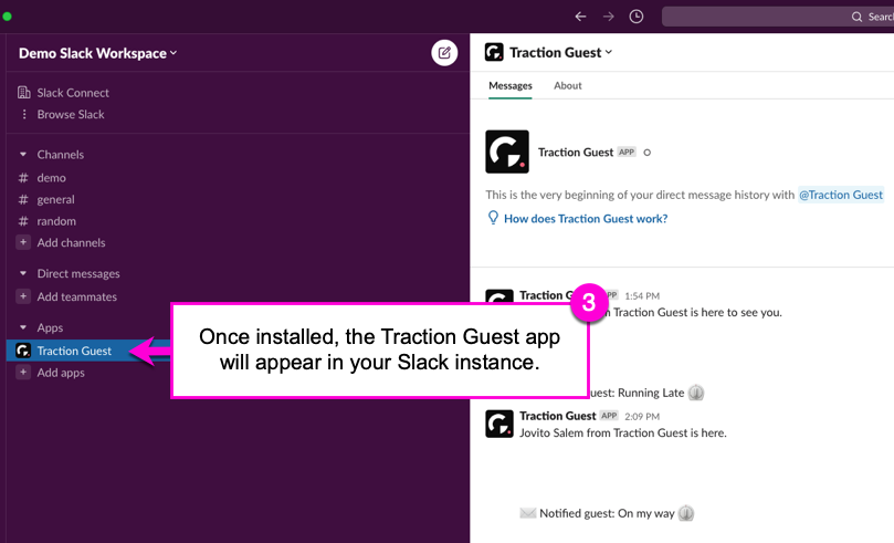 How does Sign In Enterprise integrate with Slack?