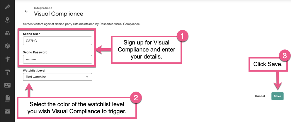 How does Traction Guest integrate with 3rd party watchlists?