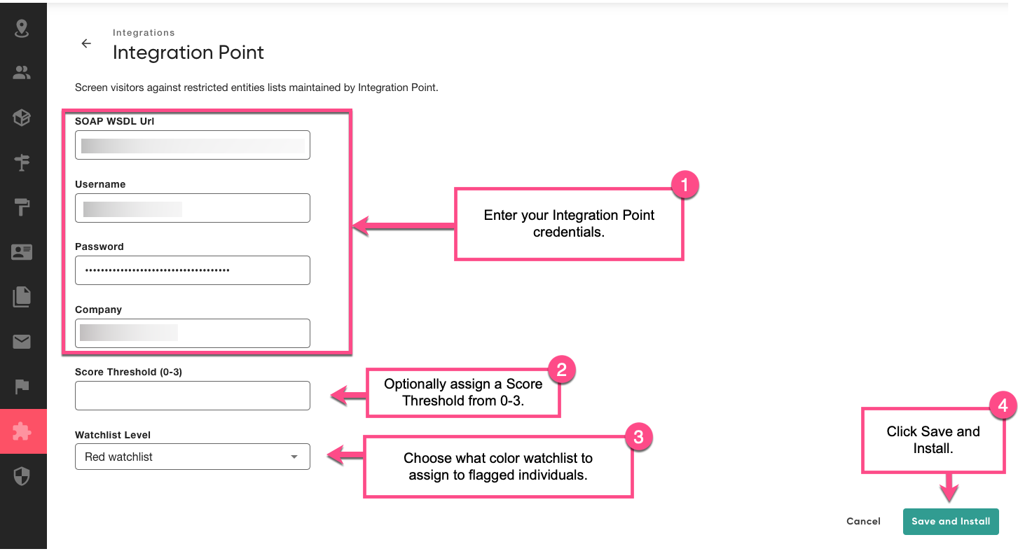 How does Traction Guest integrate with 3rd party watchlists?