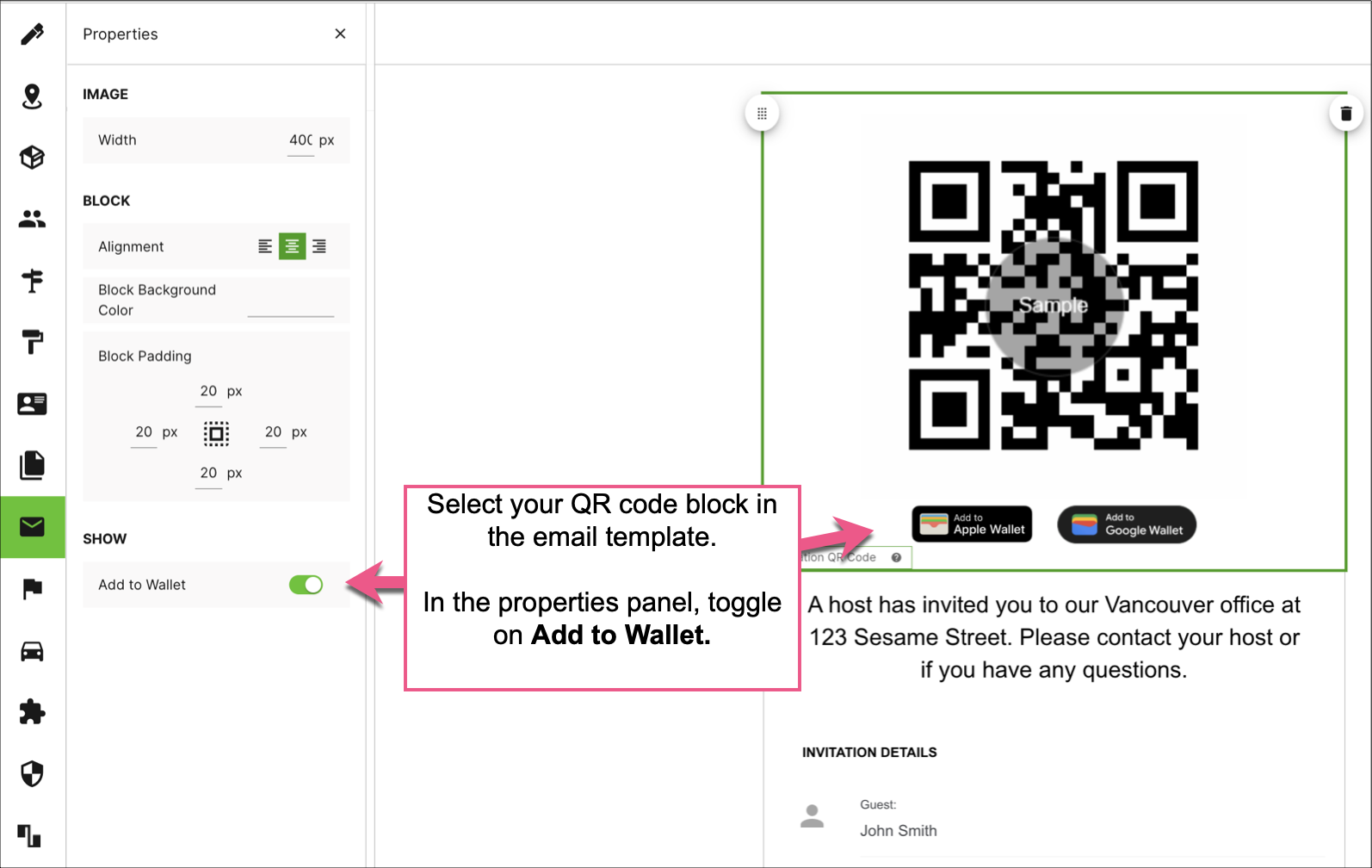 How To Enable Add to Apple/Google Wallet for QR Code Scanning